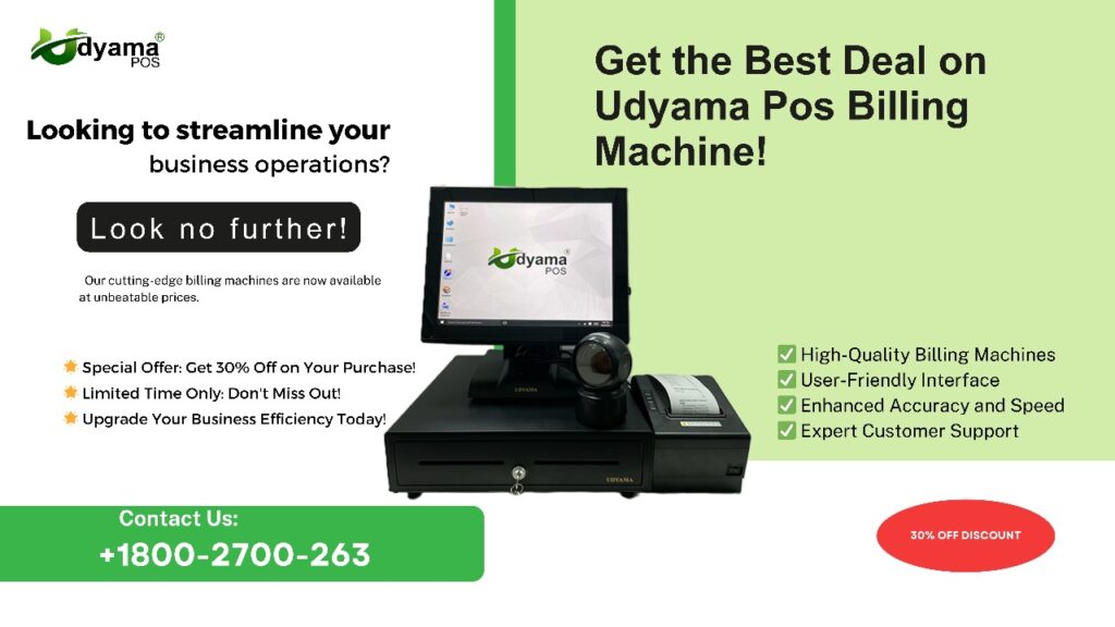 Top 10 Billing Machines in India - Udyama POS